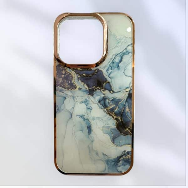 Maska Hard Case Marble za iPhone 15 pro plava