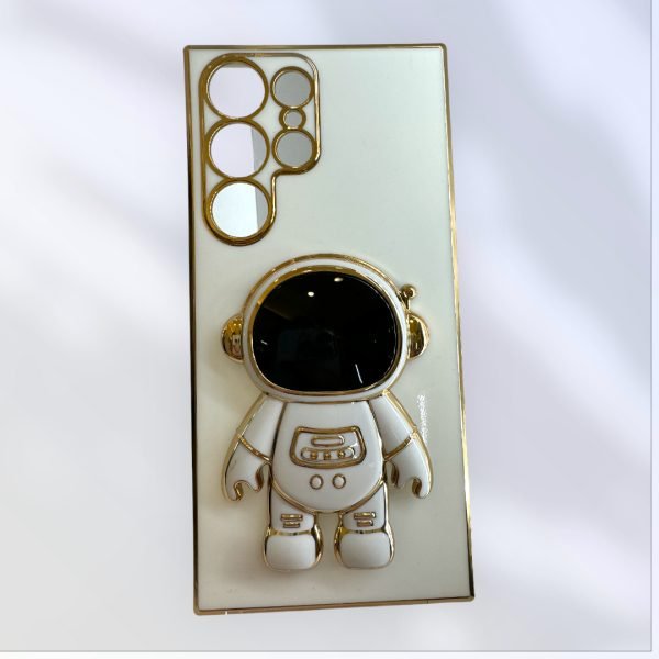 Maska astronaut stand za Samsung S23 ultra bela