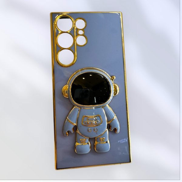 Maska astronaut stand za Samsung S23 ultra ljubicasta