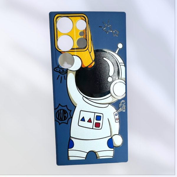 Maska astronaut print za Samsung S23 ultra plava