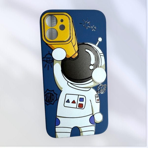 Maska astronaut print za iPhone 11 plava
