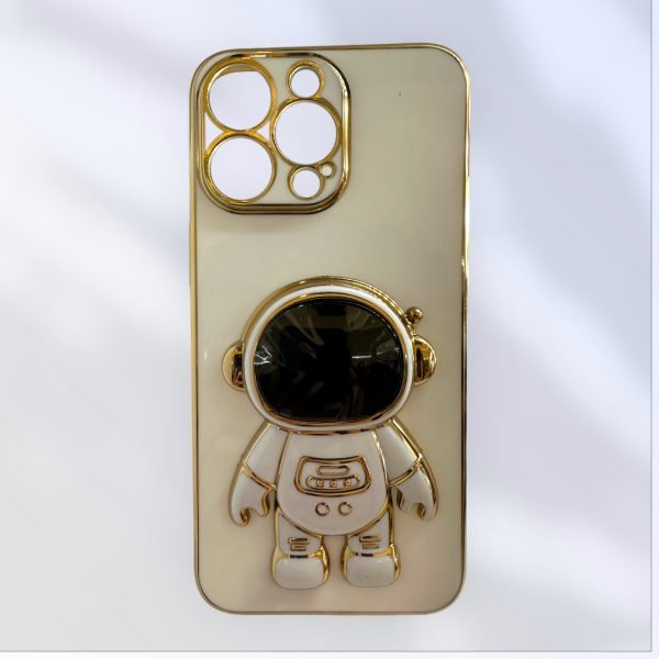 Maska astronaut stand za iPhone 15 pro max bela