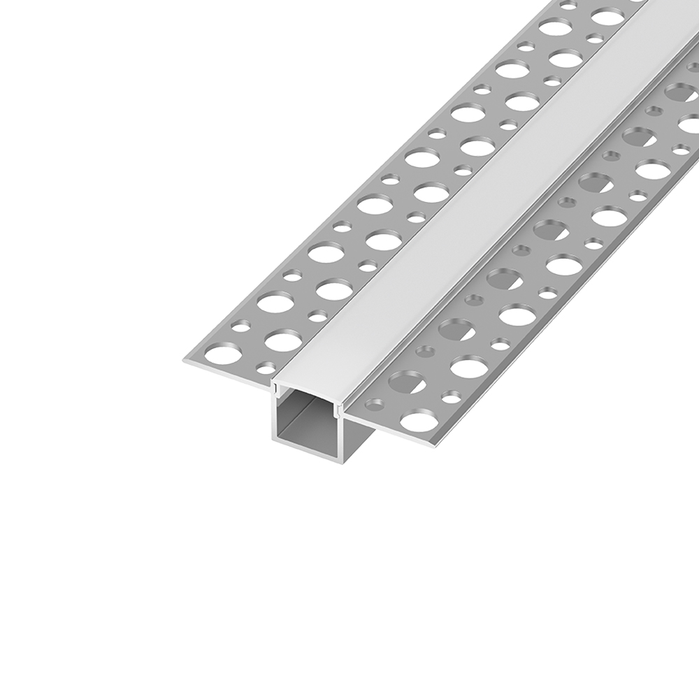 Aluminijumski profil za LED trake sa difuzorom – ugradni gips