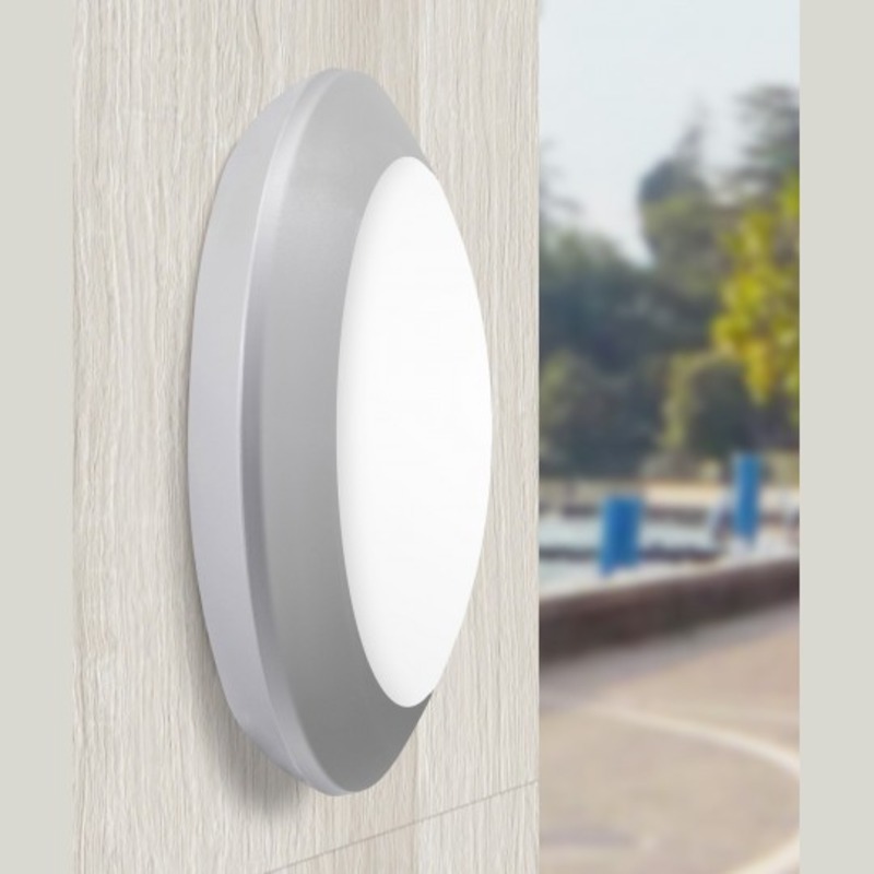 BERTA 275mm SIVA ZIDNA/PLAFONSKA LAMPA IP66 1xE27 FUMAGALLI