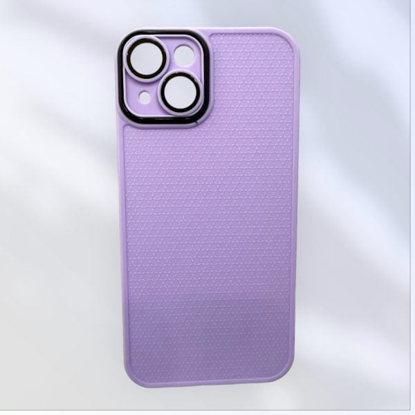 Maska Textured za iPhone 14 svetloljubicasta