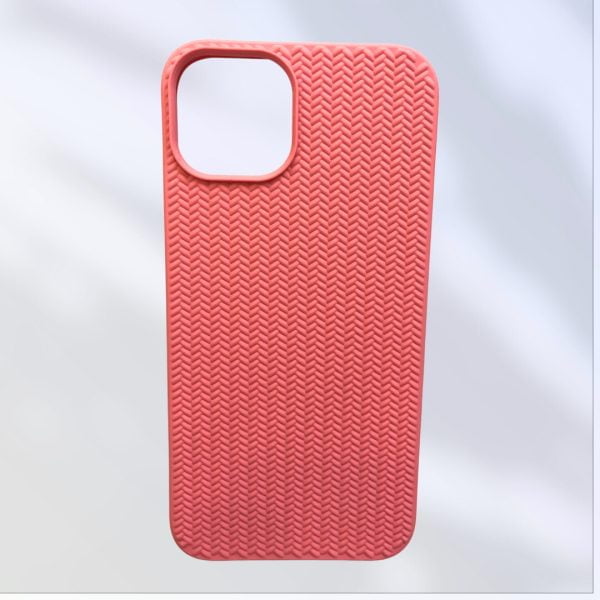 Maska Knitted za iPhone 14 roze