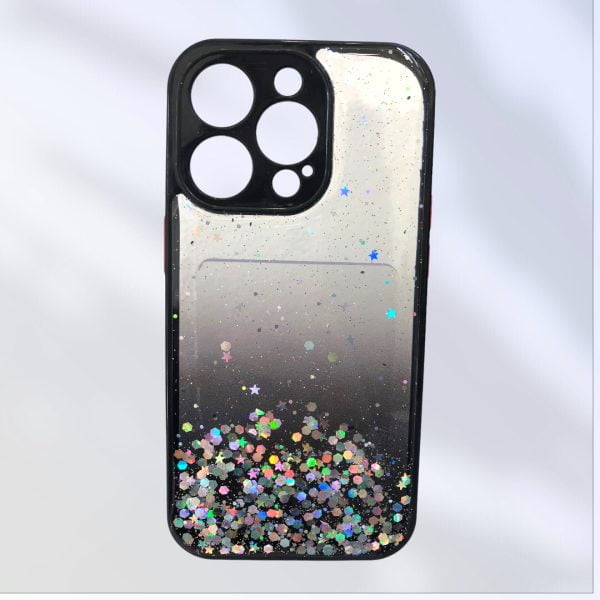 Maska Frame Glitter za iPhone 14 pro max crna