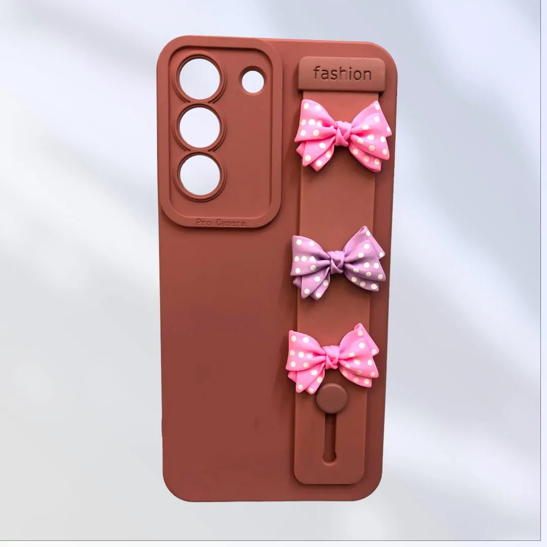 Maska Bowtie za Samsung S22 roze