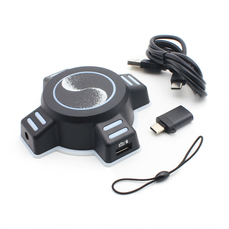 Game HUB adapter za USB miš i tastaturu crni
