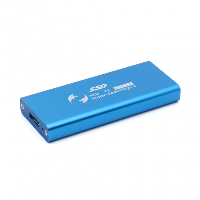 Adapter m.2 SSD na USB plavi