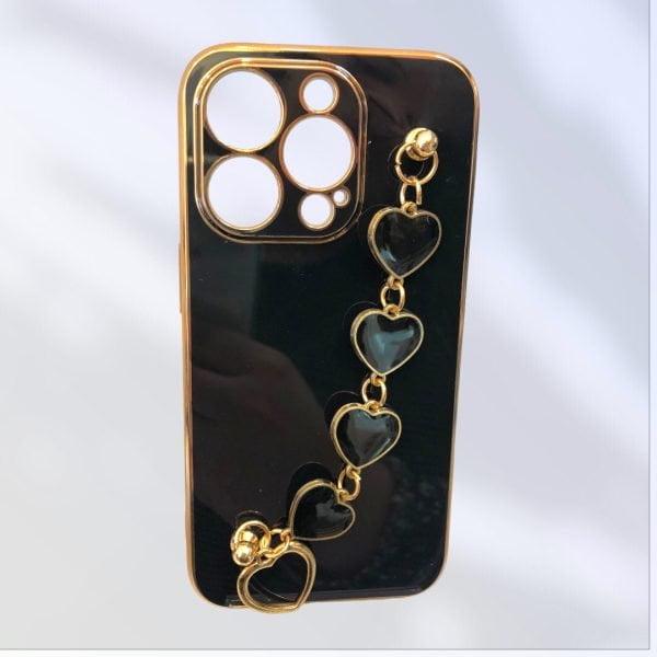 Maska Heart Chain za iPhone 14 pro crna