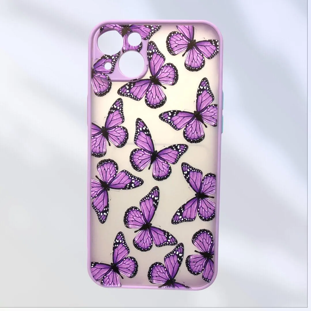 Maska Matte Painted za iPhone 14 plus butterfly