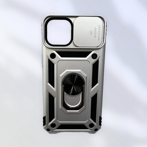 Maska Defender Ring & Camera protection za iPhone 14 Max/Plus siva