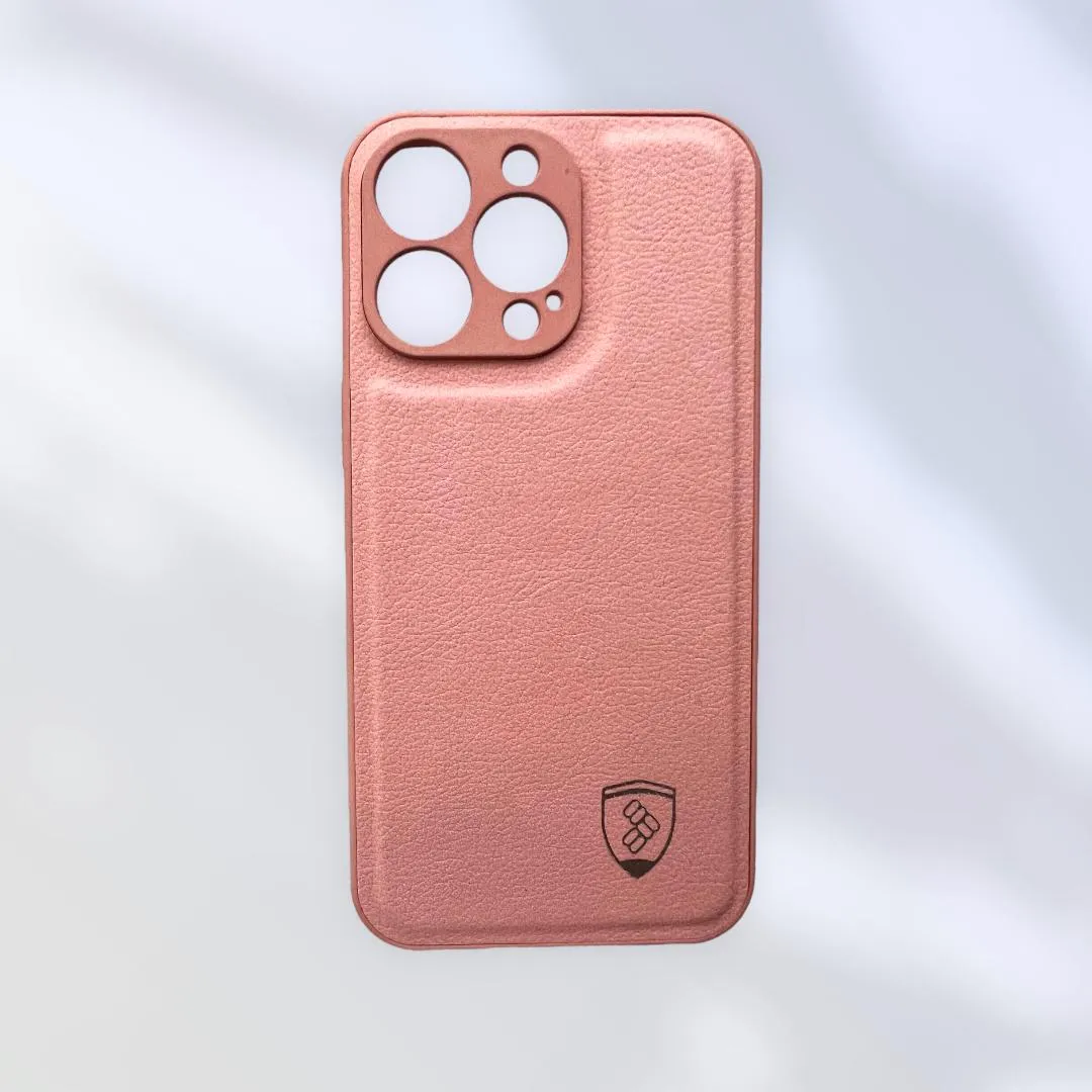 Maska Leather za iPhone 13 pro max roze