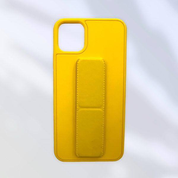 Maska Soft Color Stand za iPhone 11 pro max žuta