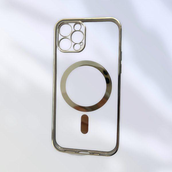 Maska Magnetic Connection za iPhone 12 pro srebrna