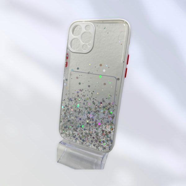 Maska Frame Glitter za iPhone 12 pro bela