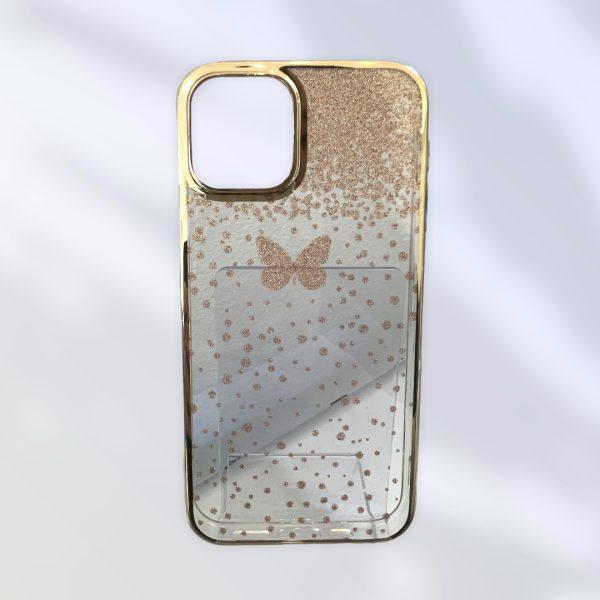 Maska Dusty Gold za iPhone 12/12 pro butterfly