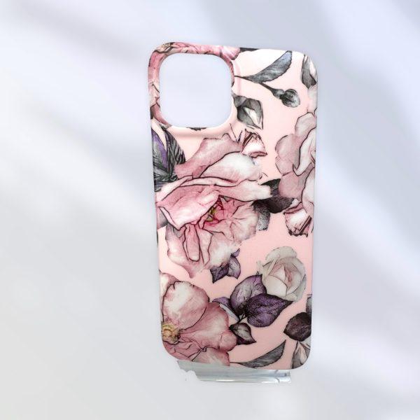 Maska Delicate Flower za iPhone 13 roze