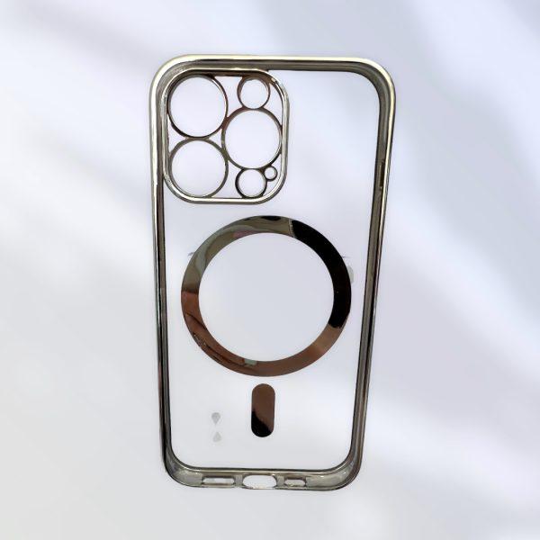 Maska Magnetic Connection za iPhone 13 pro srebrna