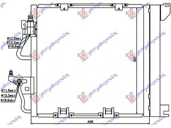 HLADNJAK KLIME 1.7/1.9 CDTi (41x38) OPEL ASTRA H 04-10