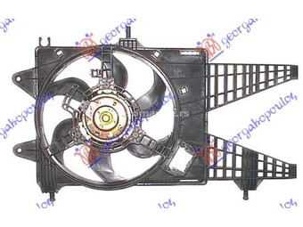 VENTILATOR KOMPLET (1.3 MULTIJET) (+/-AC) FIAT IDEA 04-10