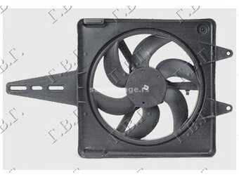 VENTILATOR KOMPLET (BENZIN) (-AC) FIAT MULTIPLA 98-04