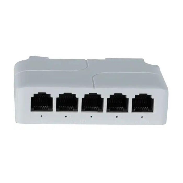 POE-EXT-14F 5 port, 100mbps POE extender, 30/60W 8W/port, POE voltage 44-57Vdc, 100m, 802.3af/at