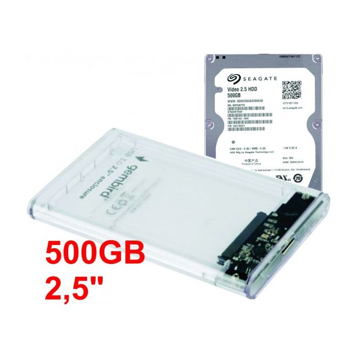 HDD 2.5 * 500GB SET USB 3.0 SATA eksterno kuciste + 500GB ST500VT000 SEAGATE EE2-U3S9-6 (1899)