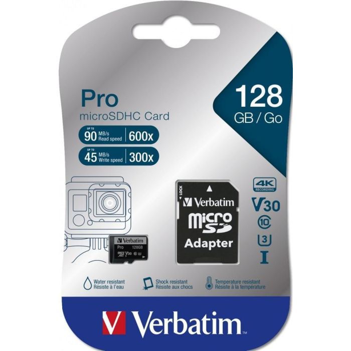 PRO MicroSDXC CL10 UHS-3 128GB (47044)