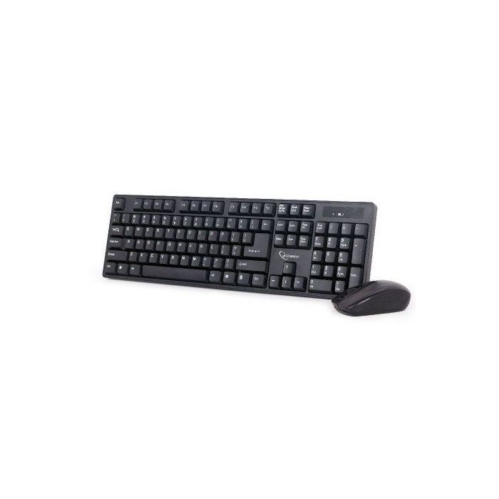 KBS-W-01 Gembird 2.4 GHz Slim Bezicni mis + tastatura US layout black