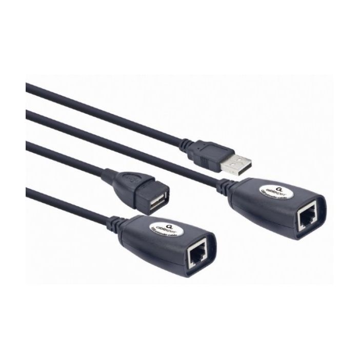 UAE-30M Gembird USB extender radi sa CAT5e ili CAT6 LAN kablom, 30m
