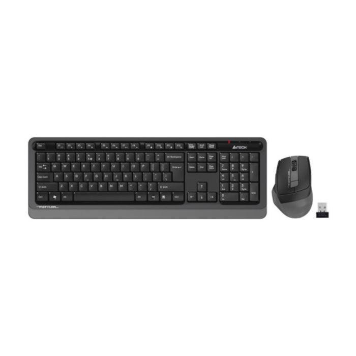 A4-FG1035 A4Tech Fstyler Bezicna tastatura US-LAYOUT + bezicni mis USB, Grey