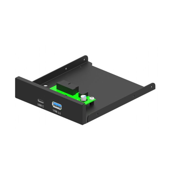 FDI3-U3C-01 Gembird interni 3.5 prednji PC panel USB 3.1 Type-A + Type-C port, crni