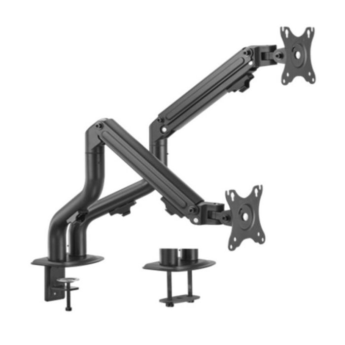 MA-DA2-02 Gembird Podesivi dupli stoni drzac za monitor, tilt,17-27 max.2x8kg (alt.MA-DA2-01)