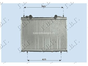 HLADNJAK MOTORA 1.4/2.0 (+AC) (37.5x56.3) SA VENTILOM FIAT BRAVA 95-03