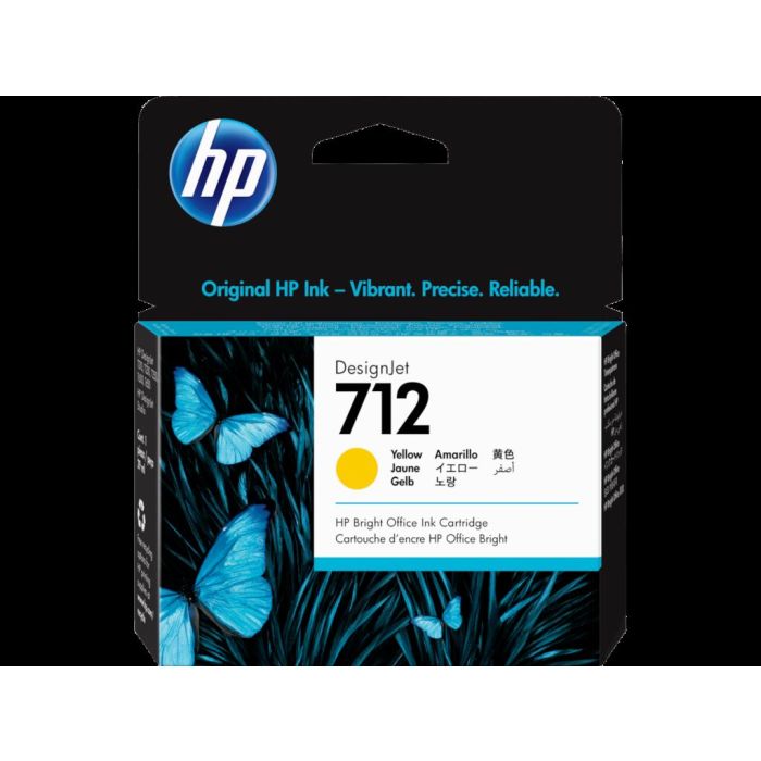 HP 712 29-ml Yellow DesignJet Ink Cartridge