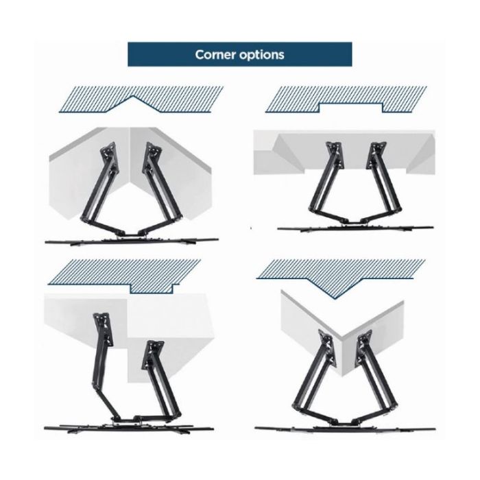 WM-75ST-02 Gembird rotate/tilt VESA max. 60x40cm 32-75 max.45kg (ugaoni)