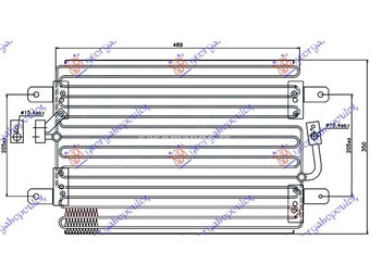 HLADNJAK KLIME 1.6 BENZIN (48x35x25) FIAT PALIO 99-04