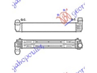 HLADNJAK INTERKULERA 2.0 DCi (655x105x100) RENAULT MEGANE COUPE 08-14