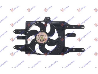 VENTILATOR KOMPLET (75/85) (BENZIN) (+AC) 97-99 FIAT PUNTO 95-99