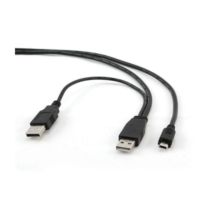 CCP-USB22-AM5P-3 Gembird Dual USB 2.0 A-plug to MINI 5pina kabl 0.9m