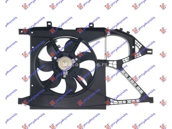 VENTILATOR HLADNJAKA KOMPLET (1.0cc ????IN) (-AC) (28cm) OPEL CORSA C 00-06