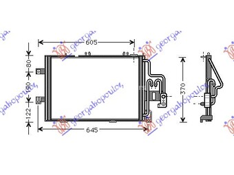 HLADNJAK KLIME (54x38x1.6) -03 OPEL CORSA C 00-06