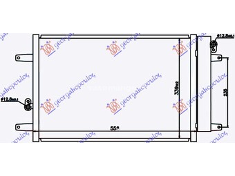 HLADNJAK KLIME BENZIN/DIZEL (52.5x36.2x16) 00- SEAT ALHABRA 95-10