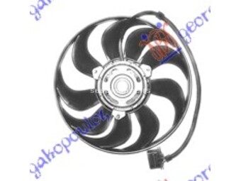 VENTILATOR HLADNJAKA (MOTOR+ELISA) (290mm) (2 PIN) VW POLO 05-09