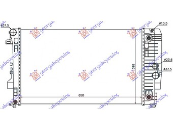 HLADNJAK MOTORA BENZIN-DIZEL (AUTO) (65x39.8) MERCEDES VITO (W639) &amp; VIANO 04-10