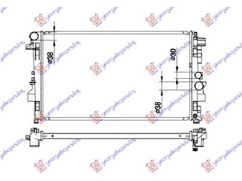 HLADNJAK MOTORA BENZIN/DIZEL (MAN) (68x41) MERCEDES VITO (W639) &amp; VIANO 04-10