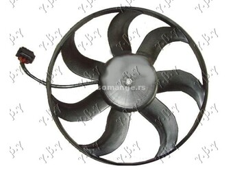 VENTILATOR HLADNJAKA (MOTOR+ELISA) (390mm) (3 PIN) SKODA ROOMSTER-PRAKTIK 06-10