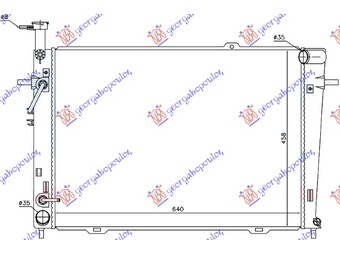 HLADNJAK MOTORA 2.0/2.7I 24V (AUTO) (+/-AC) (64x46.2) KIA SPORTAGE 04-08